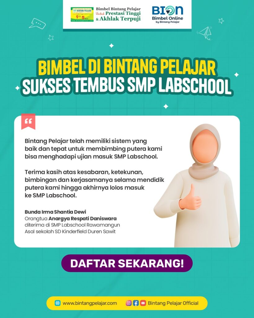 Bimbel SMP SMA Labschool - Bimbel Islami : Bintang Pelajar
